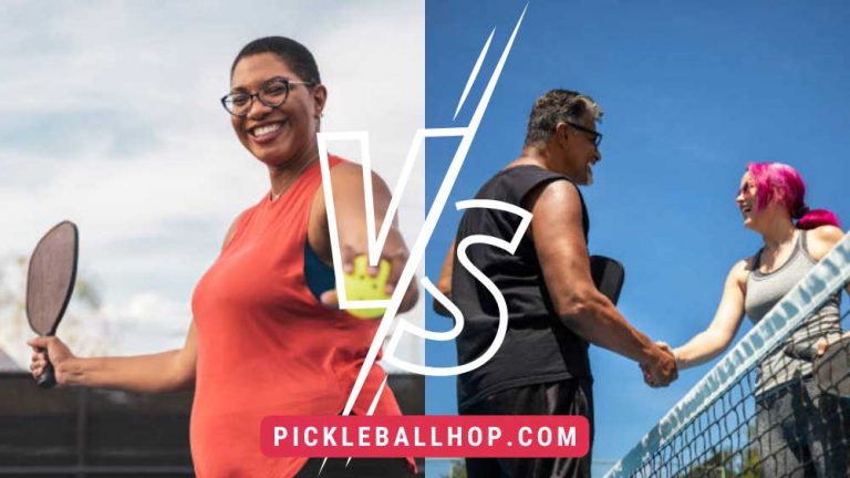 Pickleball Singles vs Doubles [Explained in 2023] - Pickleball Hop